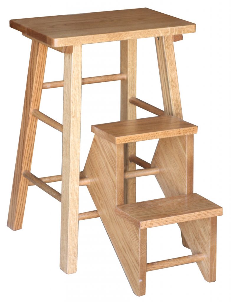 Up to 33% Off Folding Step Stool | Solid Wood Amish Furniture