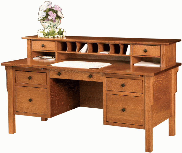 Up to 33% Off Amish Centennial Paymaster Desk - Amish Outlet Store