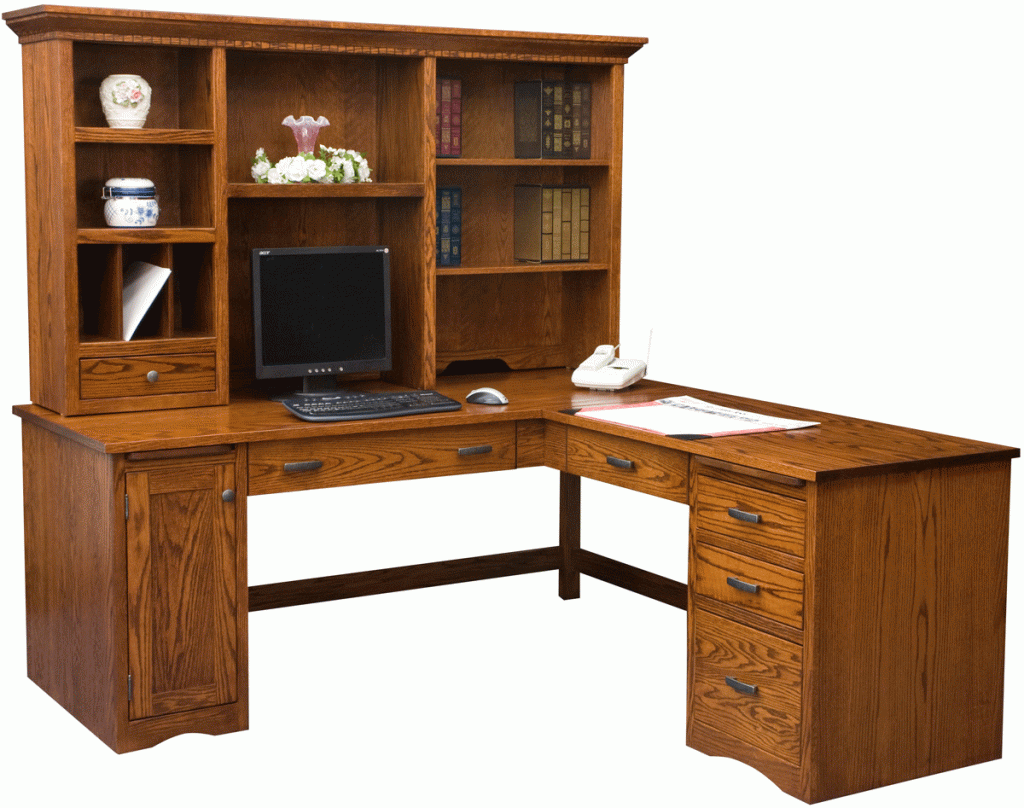 Up to 33% Off Open Corner Computer Desk | Amish Furniture