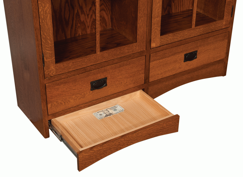 Up to 33% Off Amish Hidden Drawers Display Case - Amish Outlet Store