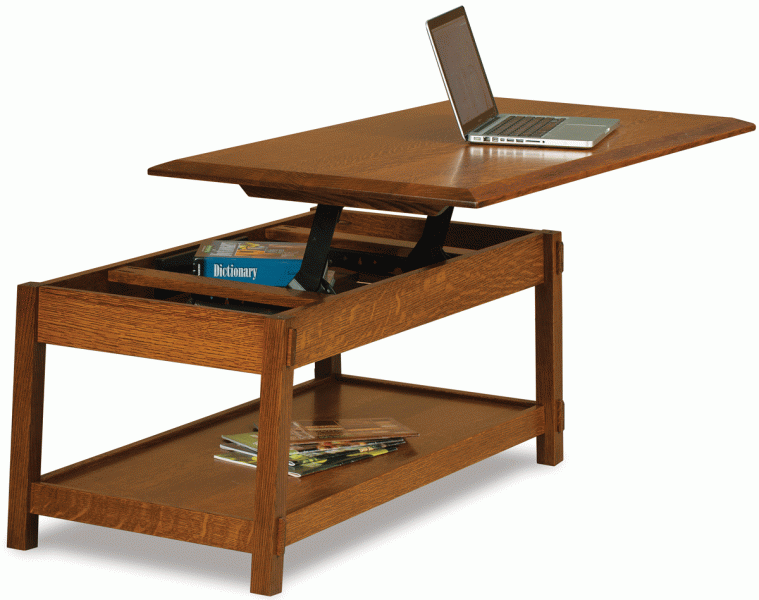 Up to 33% Off Amish Colbran Open Lift-Top Coffee Table - Amish Outlet Store