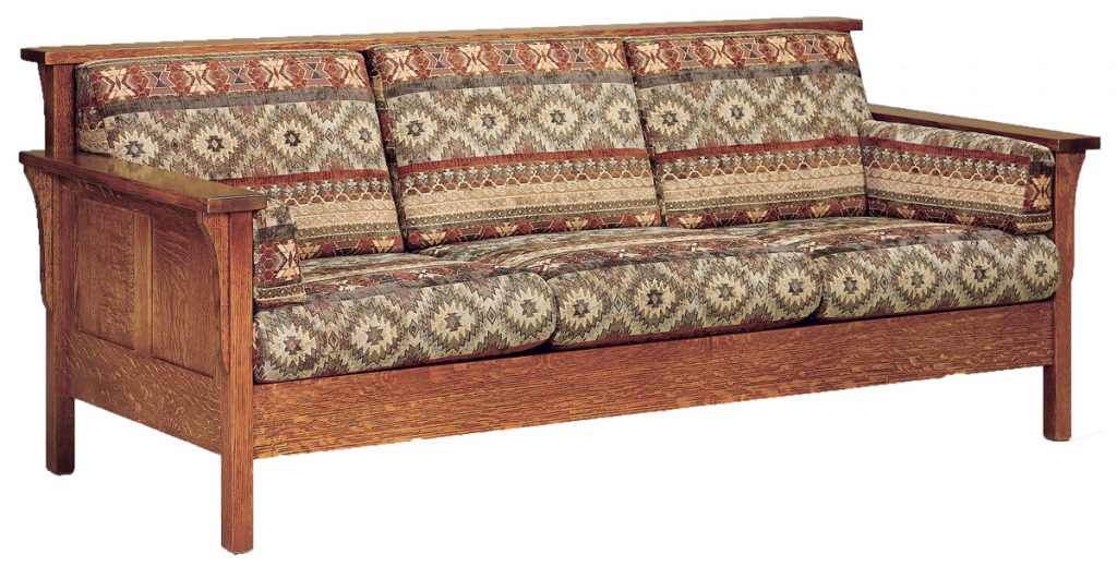 Up to 33% Off High-Back Panel Sofa | Solid Wood Amish Furniture