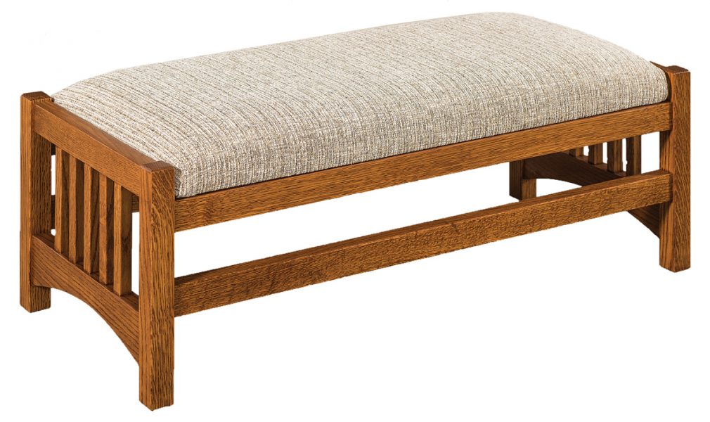 Up to 33% Off Cubic Slat Footstool | Solid Wood Amish Furniture