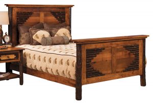 Up to 33% Off Amish Wildwood Rustic Panel Bed | Solid Wood Amish Furniture