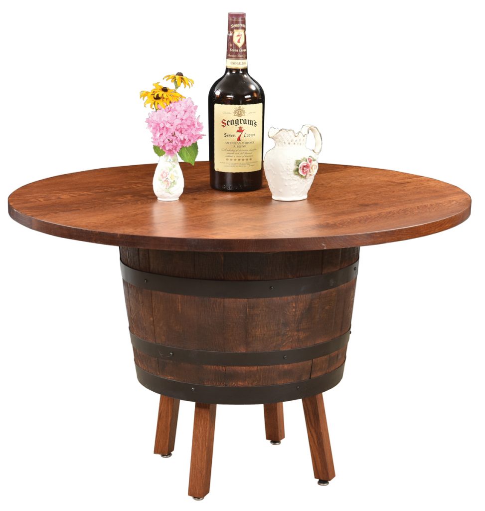 Up to 33% Off Rustic Barrel Table | Solid Wood Amish Furniture