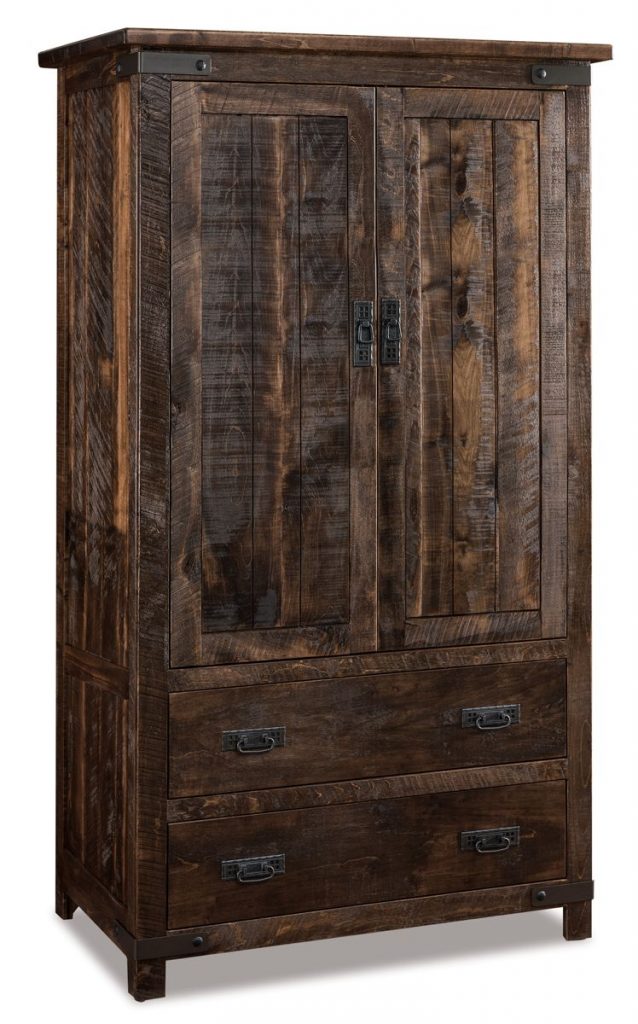 Up to 33% Off Amish Ironwood Rustic Armoire with 2 Drawers - Amish ...